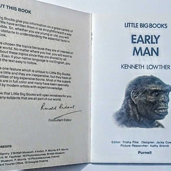 Vintage | Other | Little Big Books Early Man 977 Vintage Nonfiction ...